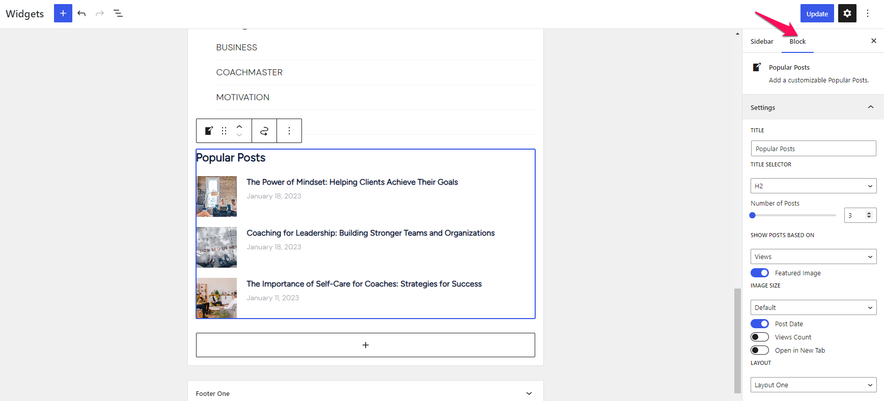 Popular Posts - Coachify Theme